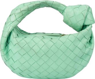 Bottega Veneta Crossbody Bags - Bottega Veneta Green Intrecciato Leather Mini Jodi - Gr. unisize - in Gr&uuml;n - f&uuml;r Damen