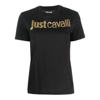Just Cavalli Schwarze T-Shirt und Polo Kollektion - - Tops - Damen - Schwarzk - S