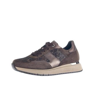 Gabor Leo Velour Metal Sneakers - - Shoes - Damen - Braun - 42 EU