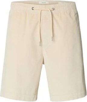 Selected Short droit en coton m&eacute;lang&eacute;