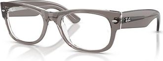 Ray-Ban Mega Wayfarer II Optics Grau Transparent Fassung Klar Glas Polarisiert 52-21