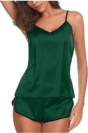 Generic Lingerie Rouge Dentelle Pyjama Sous-v&ecirc;tements Ensemble Charmant Dentelle Sous-v&ecirc;tements Bodys Femme, vert, XXL