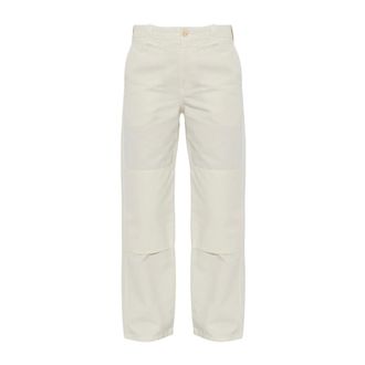 Kenzo Jean droit avec surpiq&ucirc;res sur les jambes - Femme - Pantalons - Beige - Taille: 38 FR