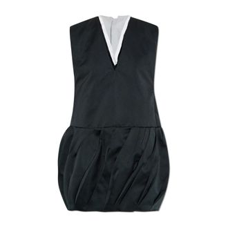 Jil Sander V-Ausschnitt Kleid - - Dresses - Damen - Schwarzk - S