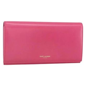 Saint Laurent Portefeuille Vintage Pre-owned - Femme - Pre-owned - Rose - Taille: ONE Size