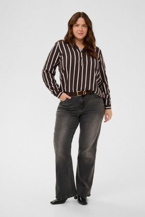 Kaffe Curve Langarmbluse Bluse langarm KCsida Gro&szlig;e Gr&ouml;&szlig;en