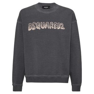 Dsquared2 Best Fade Logo Anthrazitgraues Sweatshirt