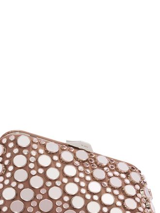 The Attico Womens Clutch Midnight Beige Calf Leather Bags