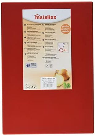 Metaltex Profi-K&uuml;chenbrett, Polyethylen, Rot, 33 x 23 x 2 cm