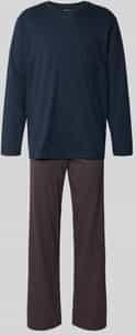 Schiesser Relaxed Fit Pyjama mit Brusttasche Modell Comfort Essentials