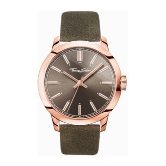 Thomas Sabo Thomas Sabo Herren Armbanduhr Rebel at heart 46 mm Armband Leder Wa0314-266-205-46 MM - - Accessories - Herren - Grau - ONE SIZE