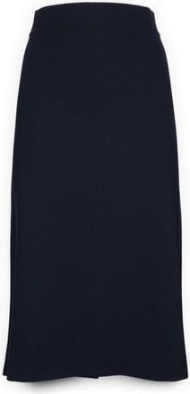 Elena Miro Femme, Jupes, Bleu, Taille: 46 FR Midi Skirt