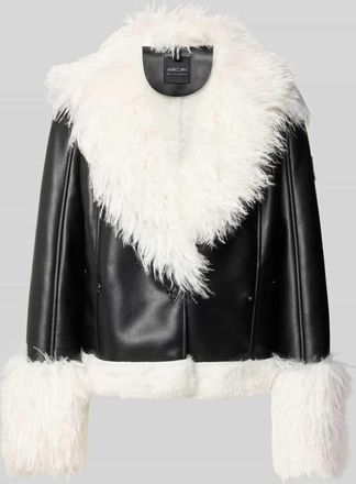 Marc Cain Regular Fit Kunstlederjacke mit doppelreihiger Knopfleiste Modell SPORTS D