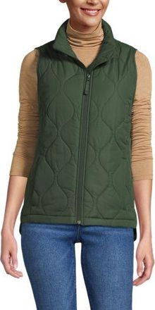 Lands End Isolierte Steppweste FeatherFree, Damen, Gr&ouml;&szlig;e:48-50 regular, Gr&uuml;n, Polyester, by Lands End