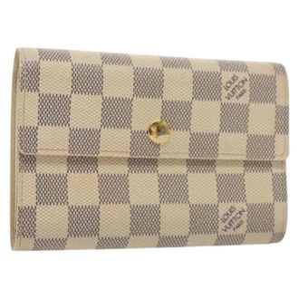 Louis Vuitton Portefeuille en toile Pre-owned - Femme - Pre-owned - Blanc - Taille: ONE Size