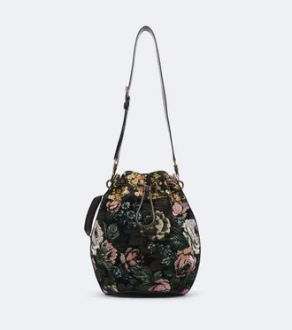 Dries Van Noten Sac seau Medium &agrave; fleurs