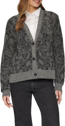 s.Oliver Gemusterter Cardigan mit Glitzergarn