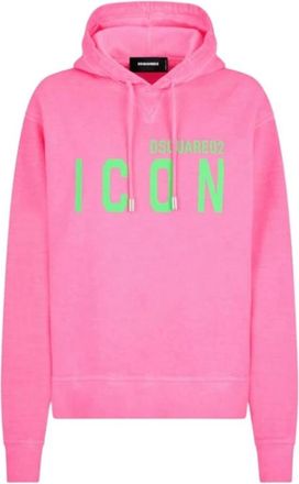 Dsquared2 Homme, Sweatshirts et sweats &agrave; capuche, Rose, Taille: XS Sudadera Icon Cool Fit