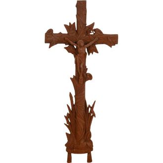 Biscottini International Kreuz aus Gusseisen mit nat&uuml;rlichem Rost-Finish