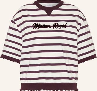 Rich & Royal Sweatshirt Mit R&uuml;schen lila