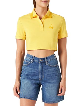 Benetton Damen Poloshirt M/M 35u7d300c Polohemd, Gelb 35r, X-Small