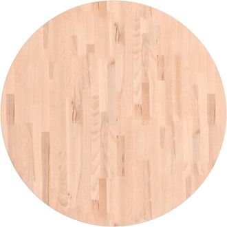 vidaXL Dessus de table Ø90x1,5 cm rond bois massif de hêtre Vidaxl