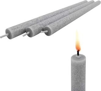 AMABIENTE Rondo - Runde Stabkerze | einzigartige Form | 40 cm Höhe - 12 Stunden Brenndauer | 3 Stück | präzise Handarbeit | rußfreies Abbrennen & ruhiges Flamme