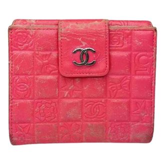 Chanel Portefeuille Vintage Pre-owned - Femme - Pre-owned - Rose - Taille: ONE Size