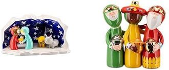 Alessi AGJ01 W Happy Eternity Crèche Design en Porcelain Decorè à La Main & Uno, Due, Tre Re Magi AGJ01 4 - Figurine Design en Porcelaine, Decorée à La Main