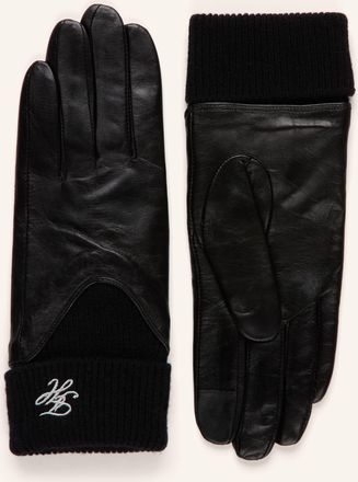 Tommy Hilfiger Lederhandschuhe schwarz