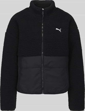 Puma Fleecejacke mit Kontrast-Eins&auml;tzen