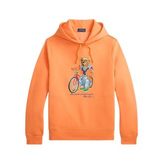 Polo Ralph Lauren Homme, Sweatshirts et sweats &agrave; capuche, Orange, Taille: 2XL Logo Sweat &agrave; capuche
