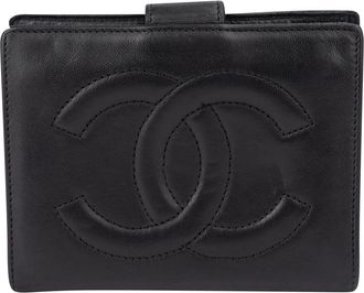 Chanel Portemonnaie - Chanel Lambskin CC Wallet - Gr. unisize - in Schwarz - für Damen