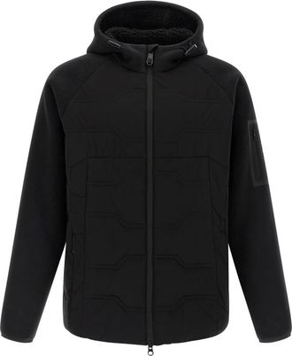 HUGO BOSS Homme, Vestes, Noir, Taille: S Hole19 Hybrid Fleece Jacket