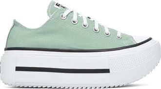 Converse Sneakers aus Stoff Converse Ctas Lift Double Stack A18862C Gr&uuml;n