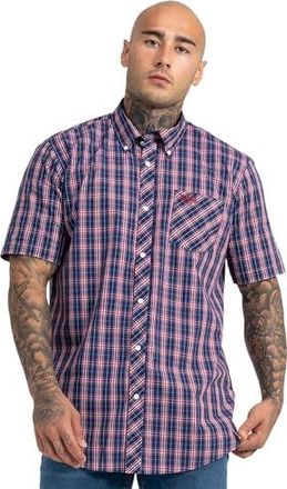 Lonsdale Brixworth T-Shirt, Red/White/Dark Blue, L Homme