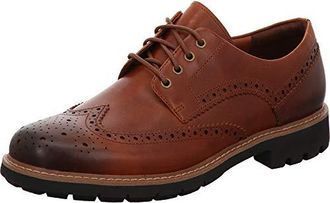 Clarks Batcombe Wing, Brogues Homme, Marron (Dark Tan Lea), 41.5 EU