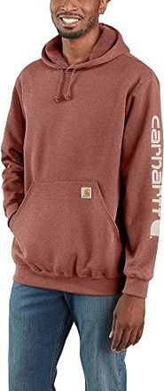 Carhartt Work in Progress Midweight Sleeve Logo Hoodie Capuche Bourgogne M
