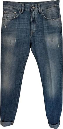 Dondup Pantalone Icon Zip - Homme - Jeans - Bleu - Taille: W34