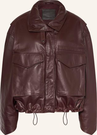 AllSaints Allsaints Lederjacke Clay rot