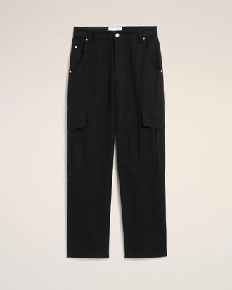Ami Ami Paris - Baggy-fit Cargo-Hose aus schwarzer Baumwolle Schwarz - Gr&ouml;&szlig;e: XXL - f&uuml;r Herren