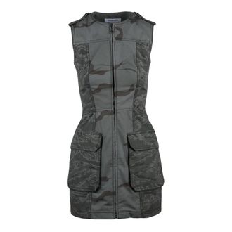 Marine Serre Tubino in tela militare - - Dresses - Damen - Mehrfarbig - 2XS