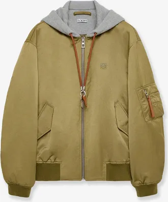 Loewe Technical fabric bomber with hood - LOEWE - gender_Man