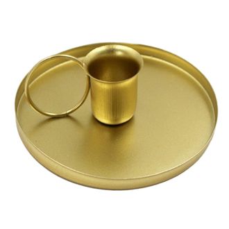 Generico Teelichthalter aus Metall f&uuml;r Teetasse: Vintage-Design, k&uuml;nstlerisches Kerzenhalter-Set, &auml;sthetischer St&auml;nder, Tisch- | Vintage-Design des dekorativen