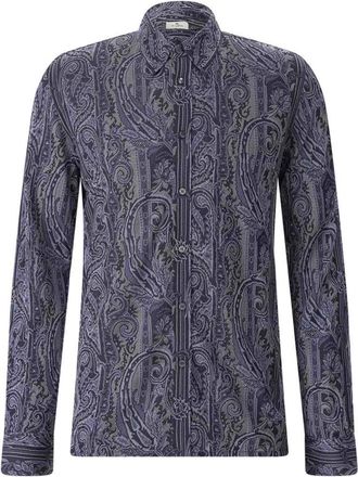 Etro Homme, Chemises, Bleu, Taille: 3XL Casual Chemises