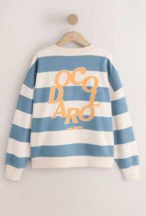 Next Sweater Sweatshirt, Streifen und Grafik, Colarado City (1-tlg)