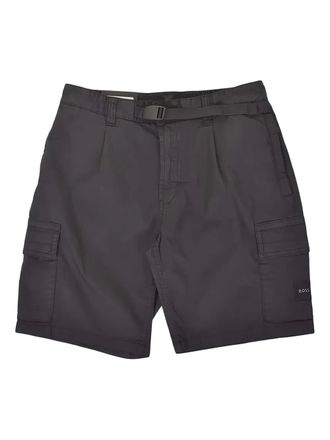 HUGO BOSS Sariel Cargo-Shorts mit G&uuml;rtel - Grau