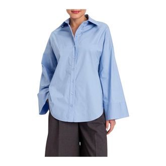 Twinset Femme, Blouses et Chemises, Bleu, Taille: 34 FR Classic Cotton Shirt