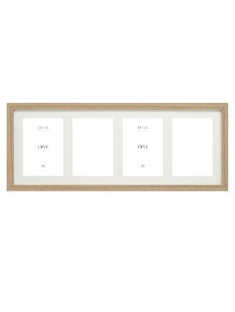 Deknudt Frames Deknudt Rahmen S66Kb4-10.0X15.0 Bilderrahmen Naturfarbe, 4 Bilder Vertikal