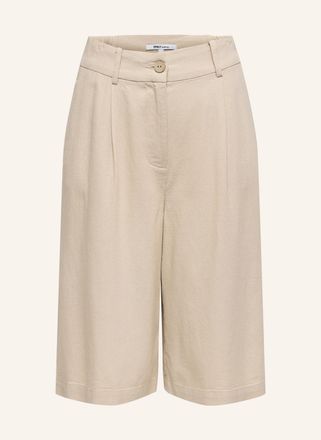 Only Bermudas Mit Leinen beige